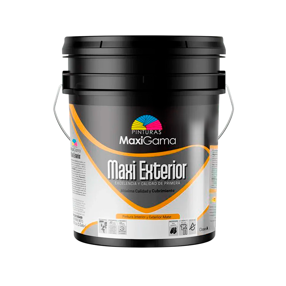 PINTURA CÑT A BASE DE AGUA MATE MAXI EXTERIOR CLASE AA BLANCO MAXIGAMA ...