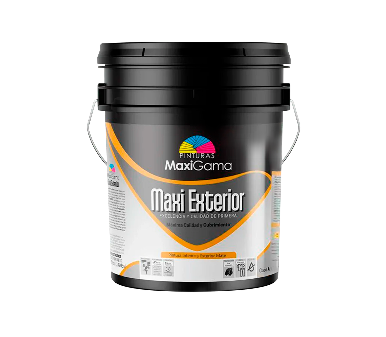 PINTURA CÑT A BASE DE AGUA MATE MAXI EXTERIOR CLASE AA BLANCO MAXIGAMA ...
