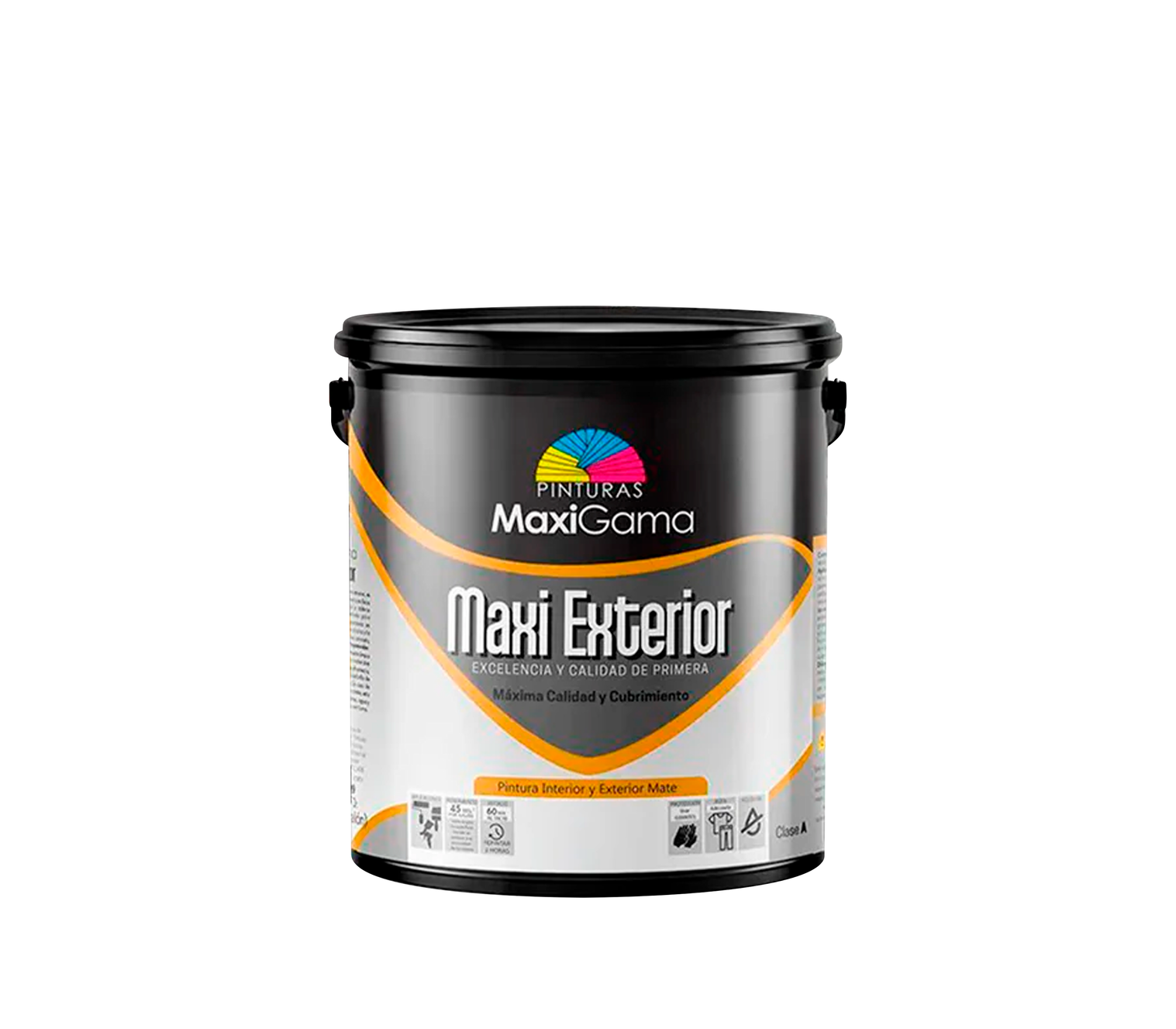 PINTURA CÑT A BASE DE AGUA MATE MAXI EXTERIOR CLASE AA BLANCO MAXIGAMA ...