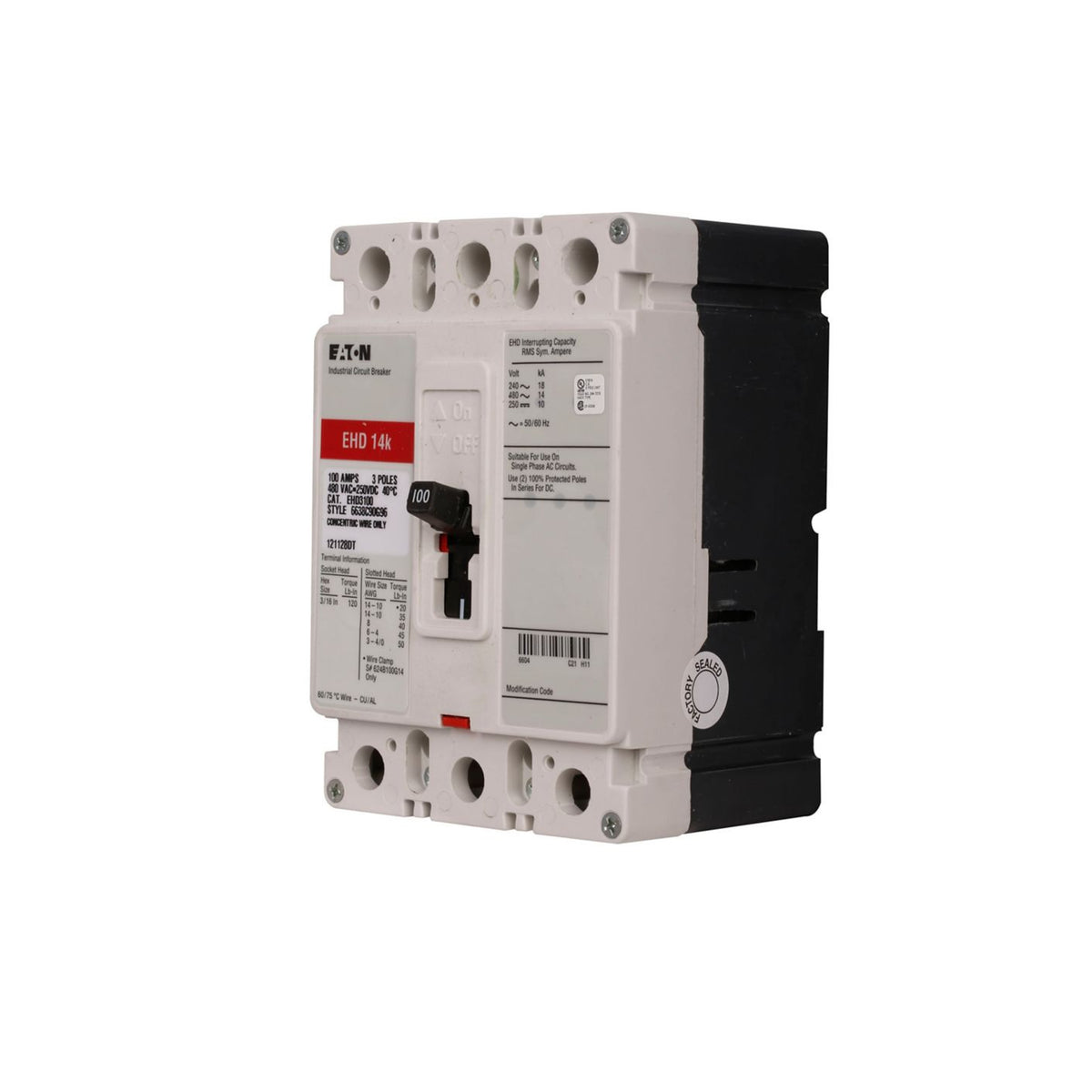 Breaker 2 polos x 1000 AMP trifásico 220V empotrar industrial Eaton ...