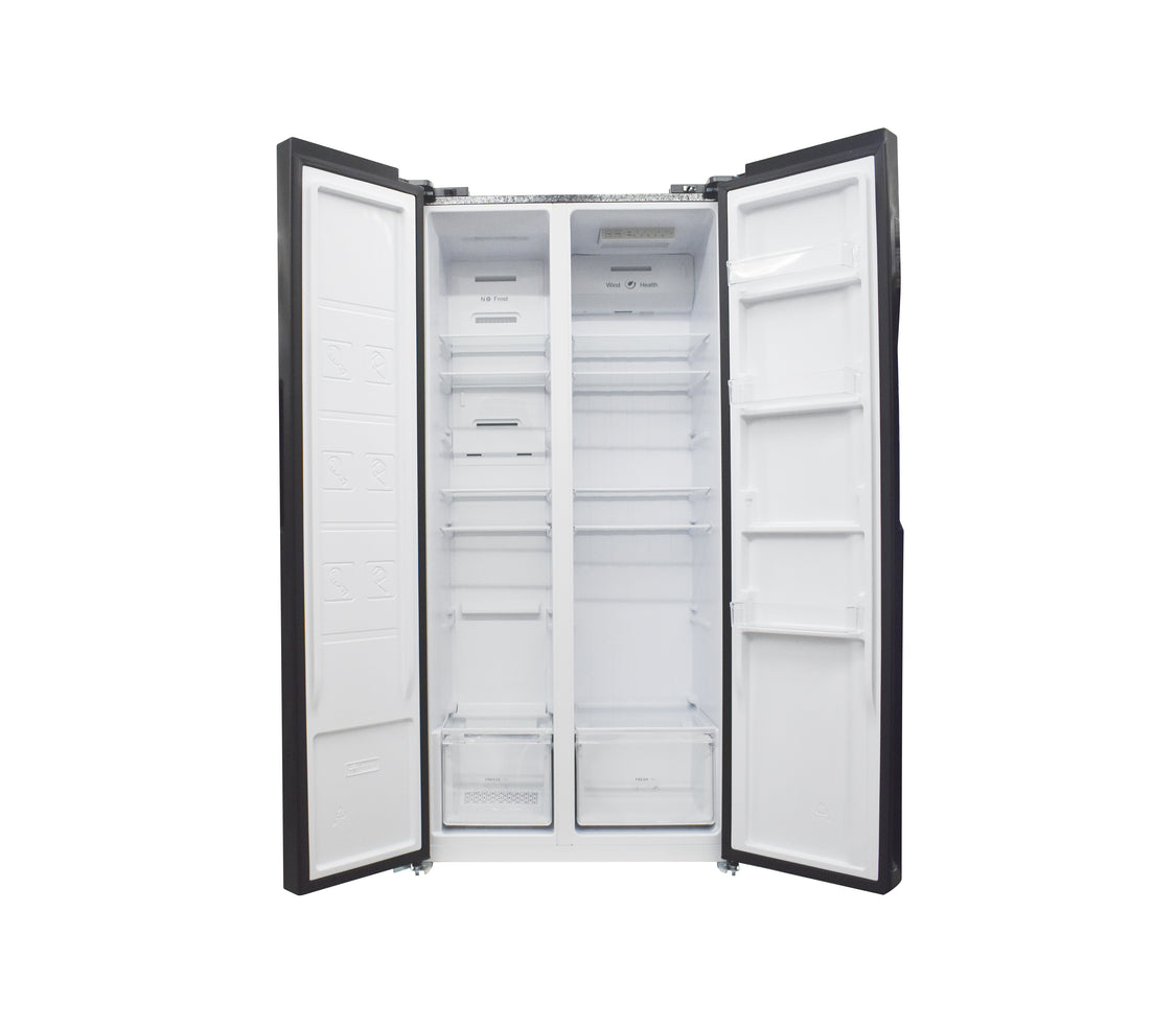 Nevera side by side 450 litros SJ-508SP acero negro Sj Electronics ...