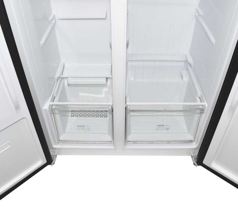 Nevera side by side 450 litros SJ-508SP acero negro Sj Electronics ...