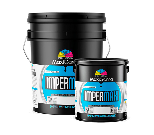 Pintura Industrial a base de agua Maxi Impermeabilizante Int/Ext Maxig ...