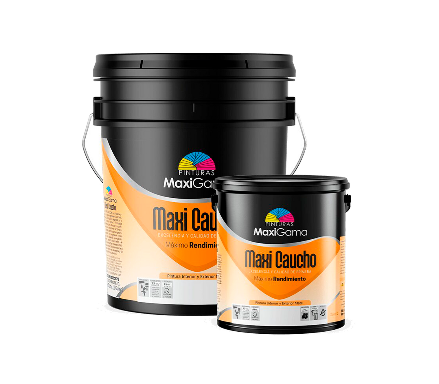 Pintura a base de agua mate MaxiCaucho interior clase C Maxigama ...