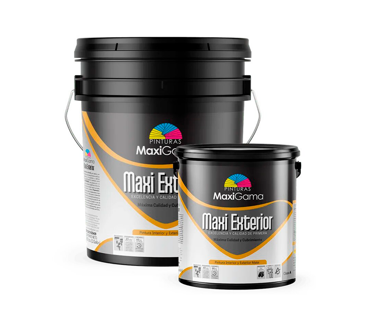 Pintura a base de agua satinado MaxiExterior clase AA Maxigama ...