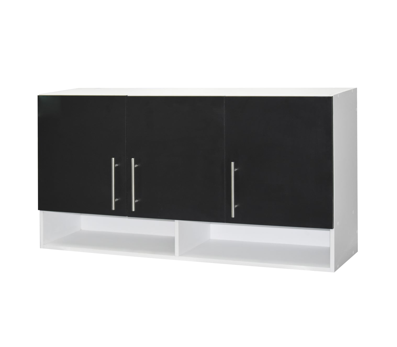 Mueble aéreo de cocina 3 puertas con condimentero blanco/negro Powerfi ...
