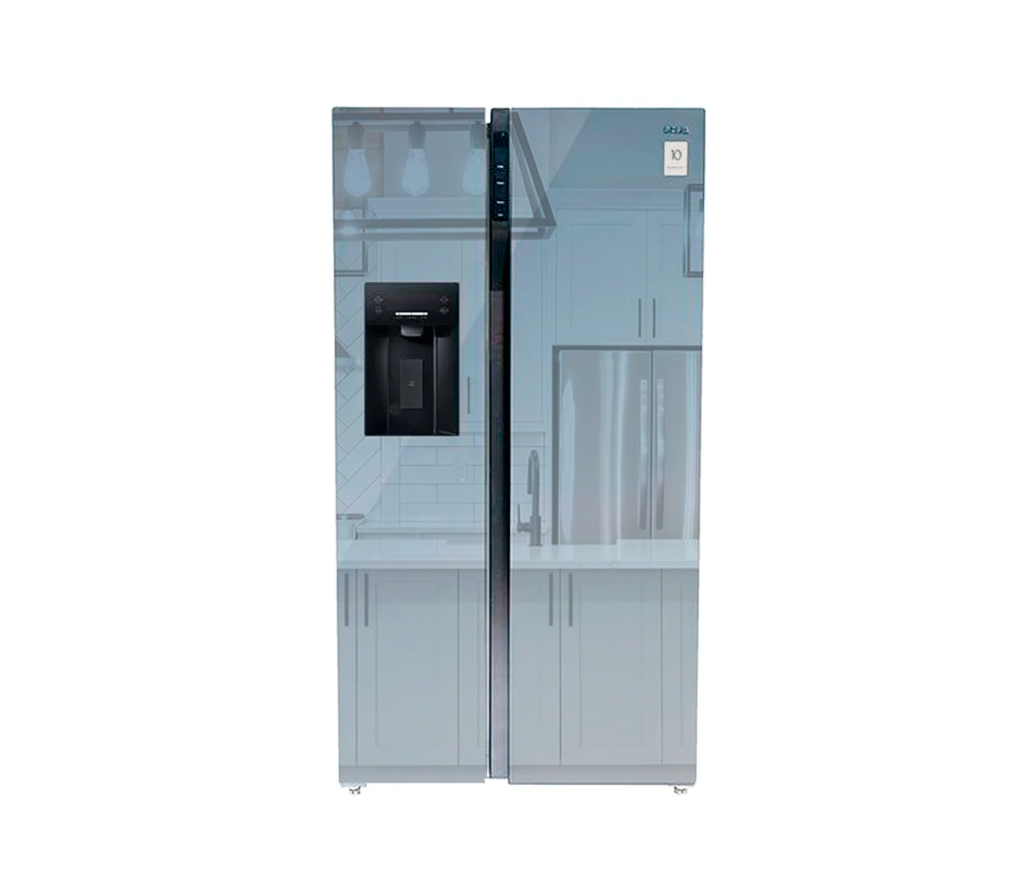 Nevera side by side black c/dispensador 566lt (20pies) 91x178x71cm pue ...