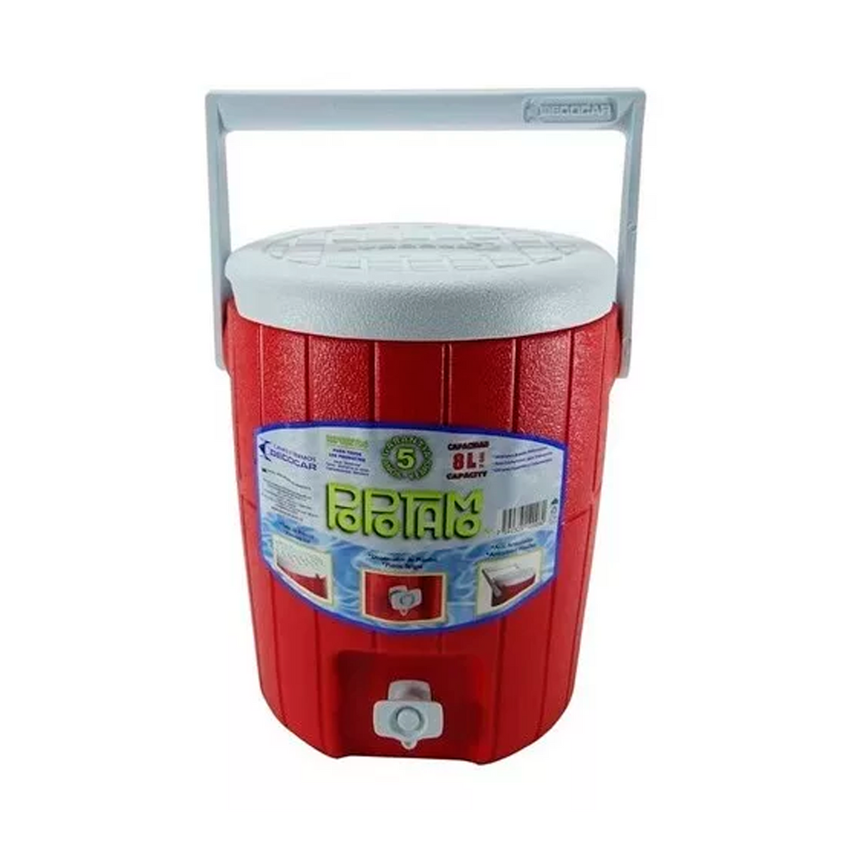 Termo popotamo 8 litros rojo Decocar – Titaniccenter.com