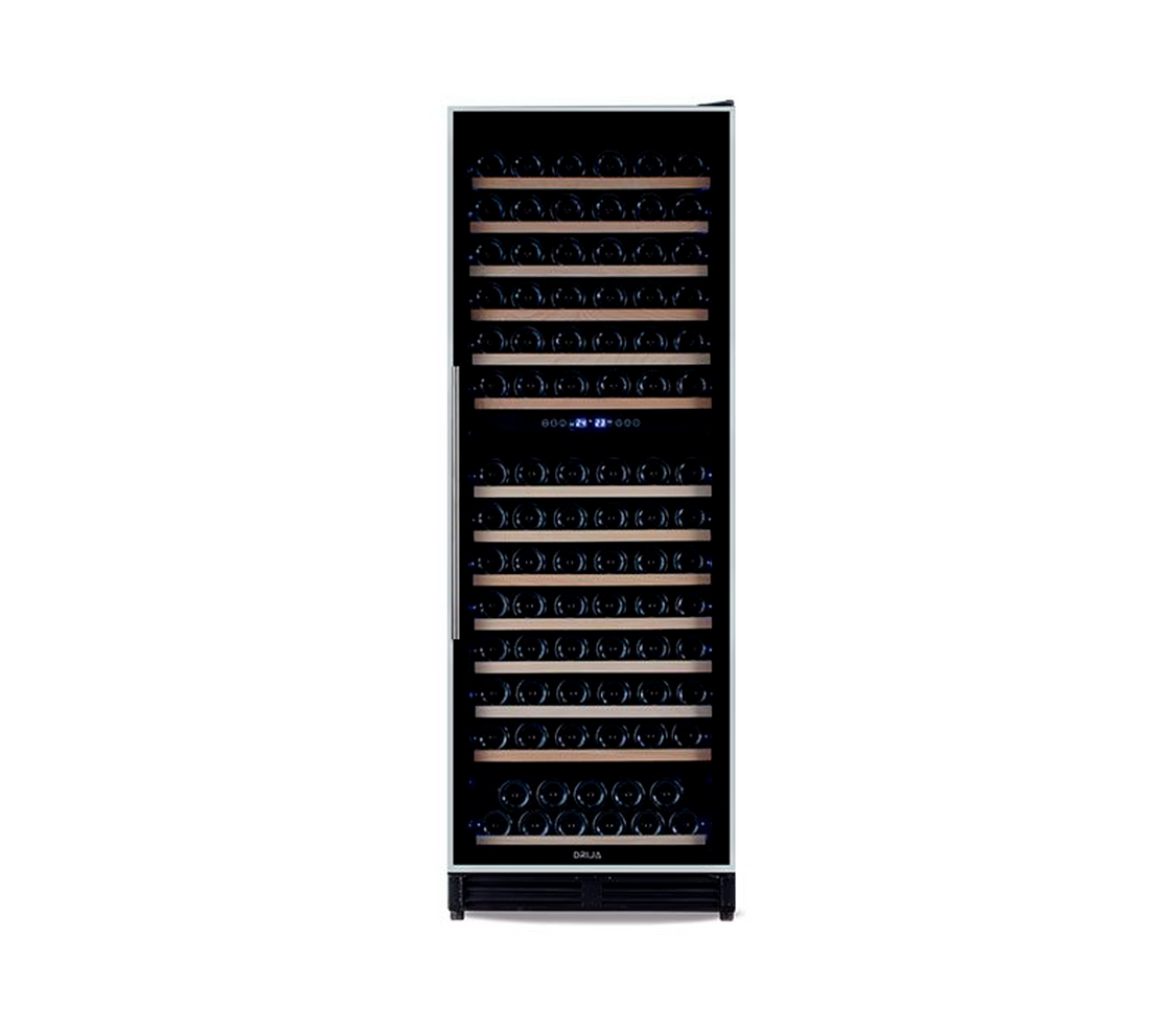 Vinera empotrable con compresor 154 botellas acero Chianti Drija ...