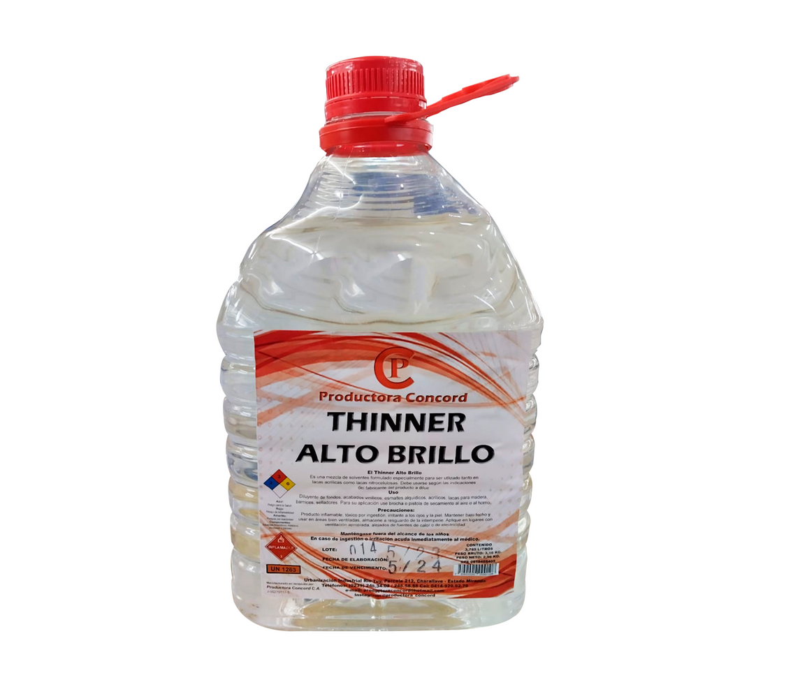 Thinner alto brillo Productora Concord – Titaniccenter.com