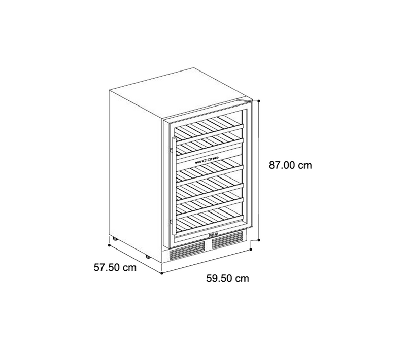 Vinera empotrable con compresor 46 botellas Ciro Drija – Titaniccenter.com