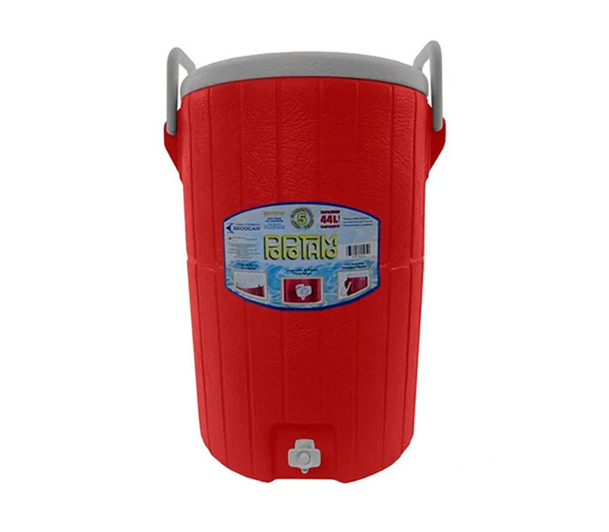 Termo popotamo 44 litros rojo Decocar – Titaniccenter.com